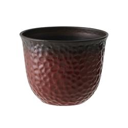 Master Garden™ 12" Round Red Plastic Planter at Menards®