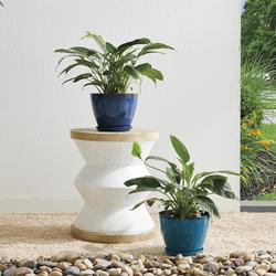 Master Garden™ 7-3/4" Teal Plastic Planter with Saucer at Menards®