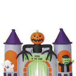 Pumpkin Hollow™ 10' Tower Arch with Halloween Characters Inflatable at ...