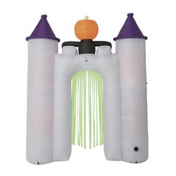Pumpkin Hollow™ 10' Tower Arch with Halloween Characters Inflatable at ...