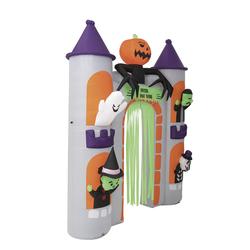 Pumpkin Hollow™ 10' Tower Arch with Halloween Characters Inflatable at ...
