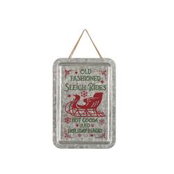 Enchanted Forest® 13" Galvanized Metal Christmas Sign - Assorted styles ...