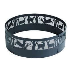 Backyard Creations® 36" Whitetail Deer Steel Fire Ring at Menards®