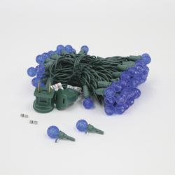 Enchanted Forest® 70-Light Blue Faceted Sphere Christmas String Light ...