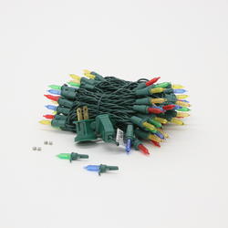 Enchanted Forest® 70-Light Multicolor Faceted Mini Christmas String ...