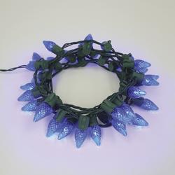 Enchanted Forest® 35-Light Blue Faceted C7 Christmas String Light Set ...