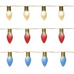 Enchanted Forest® 10-Light Faceted C9 Bulb Fairy Light Set - Assorted ...