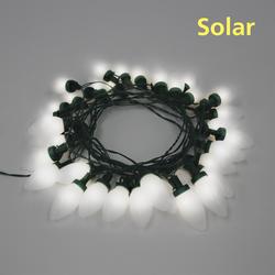 Philips 40-Light Solar Warm White Ceramic C9 Christmas String Light Set ...