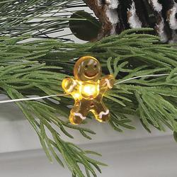 Enchanted Forest® 10-Light Gingerbread LED Battery-Operated Christmas ...