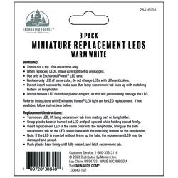 Enchanted Forest® 3-Pack LED Mini Replacement Lights - Assorted Colors ...
