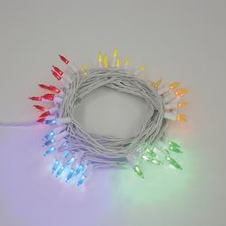 Enchanted Forest® 70-Light Multicolor Faceted Mini Christmas String ...