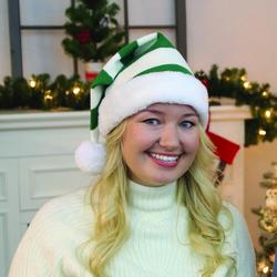 Enchanted Forest® 18" Green & White Holiday Hat at Menards®