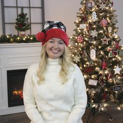 Enchanted Forest® 18" White & Black Holiday Hat at Menards®