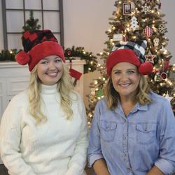 Enchanted Forest® 18" White & Black Holiday Hat at Menards®