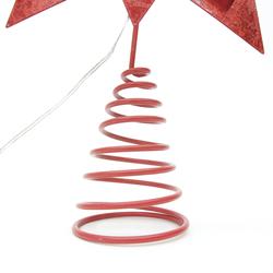 Philips Remains Lit® 15.5" LED Twinkling Metal Red Leaf Star Christmas ...