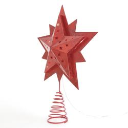 Philips Remains Lit® 15.5" LED Twinkling Metal Red Leaf Star Christmas ...