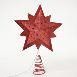 Philips Remains Lit® 15.5" LED Twinkling Metal Red Leaf Star Christmas ...