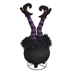 Pumpkin Hollow™ 3'8" LED Cauldron with Witch's Legs at Menards®