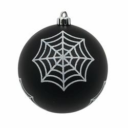 Pumpkin Hollow™ 100mm Black Halloween Ornaments - 4 Pack at Menards®
