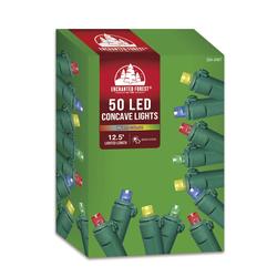 Enchanted Forest® 50-Light Multicolor Mini Concave Christmas String ...