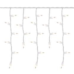 Enchanted Forest® 28' Cool White 300-Light Mini Icicle Light Set at ...