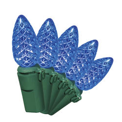 Enchanted Forest® 50-Light Blue C3 Diamond Christmas String Light Set ...