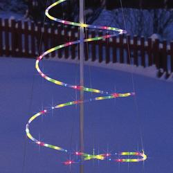 Enchanted Forest®7' LED Multicolor Rope Light Spiral Tree at Menards®