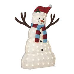 Enchanted Forest® 4' LED Fluffy Snowman at Menards®
