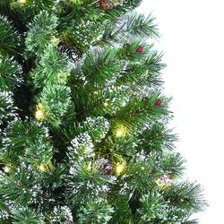 Enchanted Forest® 7-1/2' Prelit Cashmere Tree with Snow Artificial ...
