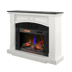 ChimneyFree™ Princeton 57" White Infrared Quartz Electric Fireplace ...