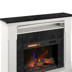 ChimneyFree™ Princeton 57" White Infrared Quartz Electric Fireplace ...
