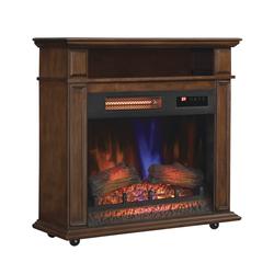 ChimneyFree Galena 32 Walnut Brown Electric Fireplace Entertainment Center