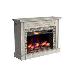 ChimneyFree Huxley 52" Blanco Oak Wall Mantel Electric Fireplace at ...