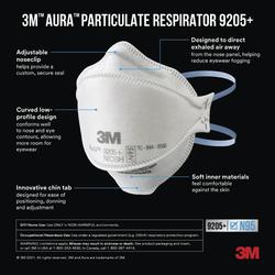 3M™ Aura™ 9205+ N95 Disposable Particulate Respirator - 20 Pack at Menards®
