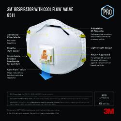3M® N95 Respirator Mask with Cool Flow® Valve - 15 Pack at Menards®