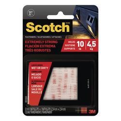 Scotch® 1" x 1" Clear Extreme Fasteners - 6 Sets at Menards®