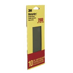 3M™ Imperial™ Wetordry™ 3-2/3" x 9" 2000 Grit Sandpaper - 10 Pack at ...