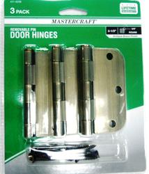 Mastercraft® 3-1/2" Antique Brass Door Hinges - 3 Pack at Menards®