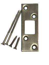 Tru-Bolt® Satin Nickel Deadbolt Strike Plate at Menards®