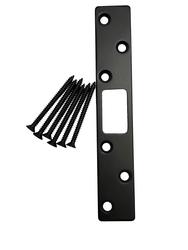 Tru-Bolt® 6" Matte Black Security Strike Plate at Menards®