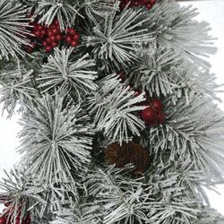 Enchanted Forest® 30" Snowy Mixed Artificial Wreath at Menards®