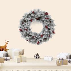 Enchanted Forest® 30" Snowy Mixed Artificial Wreath at Menards®