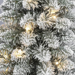 Enchanted Forest® 5-1/2' Prelit Snowy Pine Artificial Christmas Tree at ...