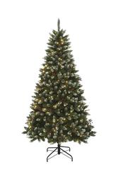 Enchanted Forest® 7' Prelit Crystal Fir Artificial Christmas Tree at ...