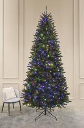 Enchanted Forest® 9' Prelit Glenboro Pine Slim Artificial Christmas ...