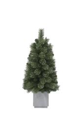 Enchanted Forest® 3-1/2' Prelit Cashmere Potted Artificial Christmas ...