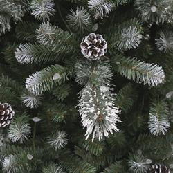 Enchanted Forest® 7-1/2' Prelit Snowy Tip Pine Artificial Christmas ...