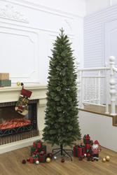 Enchanted Forest® 7' Prelit Slim Dover Artificial Christmas Tree at ...