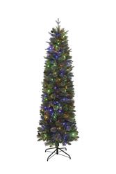 Enchanted Forest® 7' Prelit Slim Dover Artificial Christmas Tree at ...