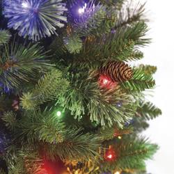 Enchanted Forest® 7' Prelit Slim Dover Artificial Christmas Tree at ...